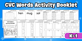 CVC Words Worksheets & Printables | Grade 1 | Twinkl