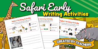On Safari Primary Resources, safari, animal, animals, elephant