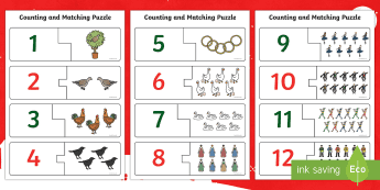 Christmas Number Matchings | twinkl.com.au