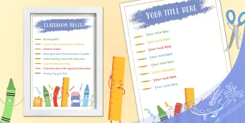 Editable Classroom Rules | twinkl.ca