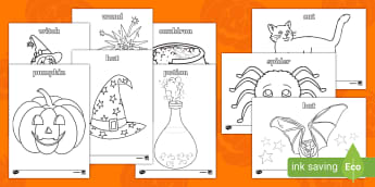 Halloween Colouring - Twinkl