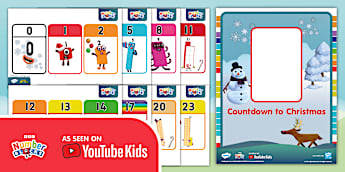 FREE Numberblocks Christmas Printable Activities for Kids