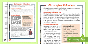 History Reading Comprehension Worksheets PDF | KS1 Primary