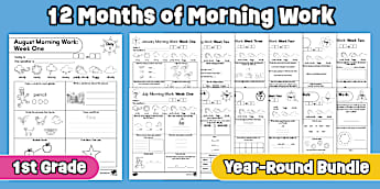 Morning Work Worksheets & Printables | Grade 1 | Twinkl
