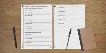 Standard Form Worksheets | twinkl.co.uk