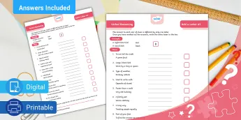 Verbal Reasoning Worksheets | twinkl.ca