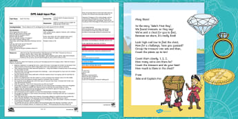 A collection of fun ideas for pirate lessons for EYFS.