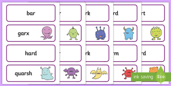 Alien Word Cards | twinkl.com.au