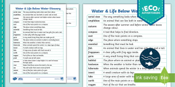 Year 1 | Water | Sustainability - Twinkl