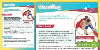 Olympic Wrestling Resources | twinkl.co.uk