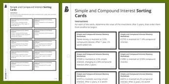 Compound Interest Activities | twinkl.co.uk