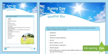 Sunny Days Activities | twinkl.co.uk