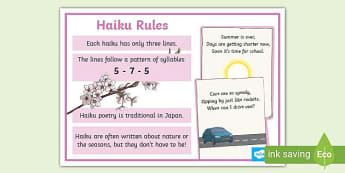 Haiku Poems Primary Resources | KS2 Haiku Resources | Twinkl