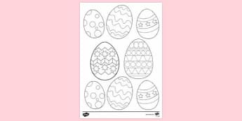 Easter Colouring Activities - Twinkl