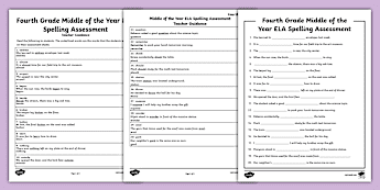 Spelling Assessments | twinkl.com