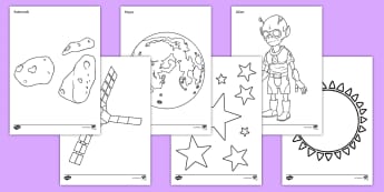 Space Colouring Sheet Activities for Kids | Twinkl Parents