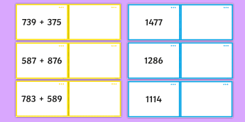 Addition Matching Cards | twinkl.com.au