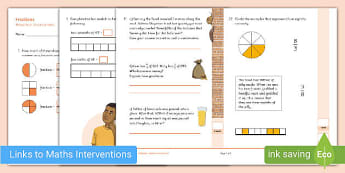 Year 5 Fractions - Maths Year 5 Primary Resources - Assessment Te