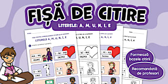 Fișe de citit pentru clasa pregătitoare | Twinkl România