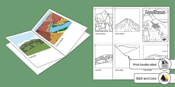 (SS.K.G.3.1) Identify basic landforms. - Twinkl