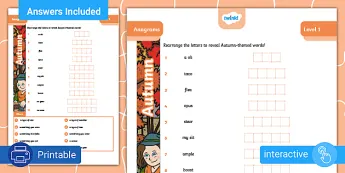 Printable Anagram Puzzles | twinkl.co.uk