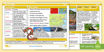 Let's Go to China! - KS1 | China Geography Lesson Plans