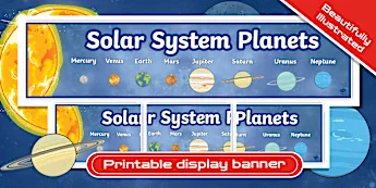 Solar System Display Banners | twinkl.co.uk