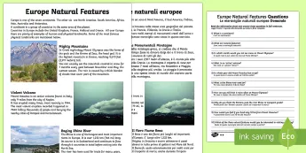 Europe Geography Worksheets | twinkl.com.au