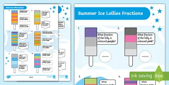 Summer Fractions Activities | twinkl.co.uk