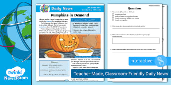 Pumpkins in Demand - Twinkl NewsRoom