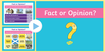 Fact and Opinion Presentations | twinkl.ca
