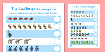 The Bad Tempered Ladybird Activities, Games and Worksheets