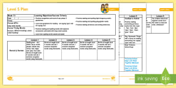 Week 13 Phase 5 - Phonics scheme of work