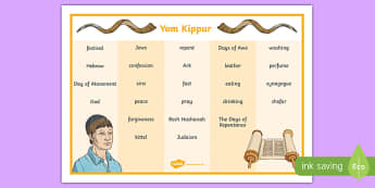 KS2 Judaism Yom Kippur Primary Resources - Yom Kippur Judaism