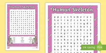 Anatomy Word Searches | twinkl.com.au
