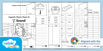 'j' sound Phase 4b - Stage 5/6 Phonics - Linguistic Phonics - Resources