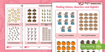 Wombat's Picnic: A Fractions Dilemma! story book for F-2