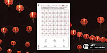 Lunar New Year Word Searches | twinkl.com.au