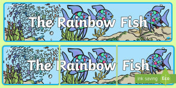 The Rainbow Fish activities: Marcus Pfister - Twinkl