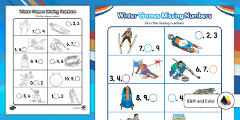 Missing Numbers Worksheets | twinkl.com