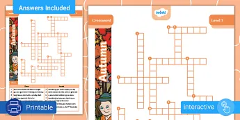 Crossword Puzzle Printables | twinkl.co.uk