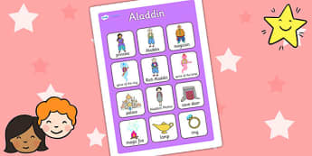 Displays, Visual Aids and Posters - Aladdin Traditional Tale