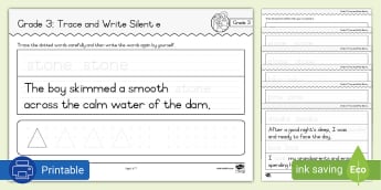Silent e Term 3 - Phonics Grade 3 Term 3 - English - South Africa - Twinkl