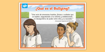 Bullying o acoso escolar | Materiales educativos Twinkl