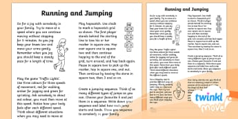 Running and Jumping Lessons - KS1 PE Lesson Plans - Twinkl
