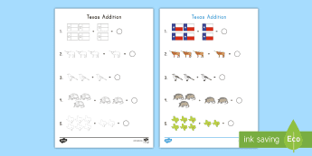 Beginner Addition Worksheets | twinkl.com