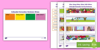 Colourful Semantics Resources - SALT Inclusion - Twinkl