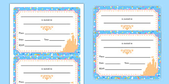 Party Invitation Templates - KS1 Writing Primary Resources
