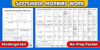 Math Morning Work Packs | twinkl.com
