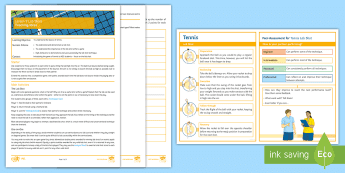 Tennis Lessons | twinkl.co.uk